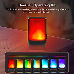 keshow Doorbell Operating Kit Newborn Deaf Mute Services Caller Soother Battery Powered Portable Doorbell Kit