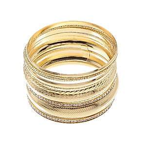Gold Bangles for Women Chunky Gold Bracelet Cuff Bracelet Gold Bracelet Stack Arm Cuff Bracelet Chain Bracelet Statement Bracelet Jewelry Gifts for Girls Trending Bracelets for Women 2024
