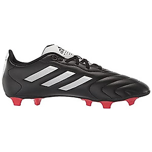 adidas Unisex Goletto VIII Firm Ground Soccer Shoe, Core Black/White/Red, 8 US Men