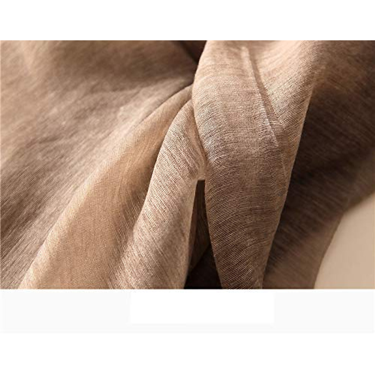 Alysee Women Lovely Silk&Wool Mixed Floral Embroidered Scarf Shawl Wrap Khaki