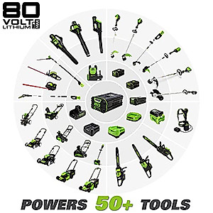 Greenworks Pro 80V 10 inch Brushless Cordless Polesaw, Tool Only, PS80L00