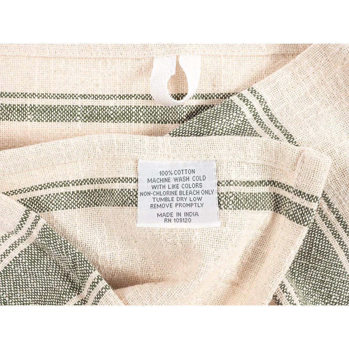 KAF Home Set of 4 Natural Rustic Farmhouse Slubbed Kitchen Towel | 100% Cotton Dish Towel, 18 x 28 Inches | Soft and Absorbent | Set of 4