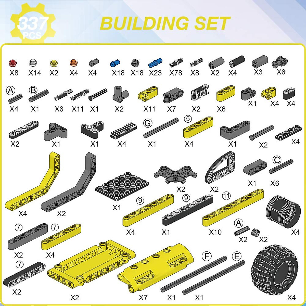 BIRANCO. Dump Truck Building Set with Remote Control, Fun STEM Engineering Construction Toys for Boys and Girls Ages 6-12 Years Old and up, Best Toy Gift for Kids, Activity Game