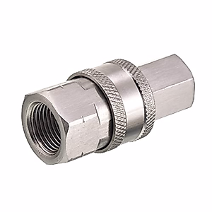 RIDGE WASHER Pressure Washer Adapter Set, 3/8 Inch Quick Connect Kit, Stainless Steel Female NPT Fitting, 5000 PSI, 2-Pack