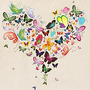 CafePress Heart Of Butterflies Tote-Bag Natural Canvas Tote-Bag,Shopping-Bag