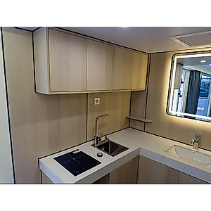 Generic Luxury Container House prefeb Capsule hotle 20FT 40FT Luxury Resort, white Gray