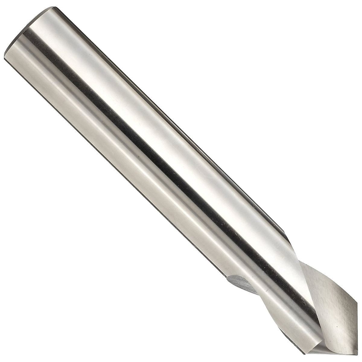 YG-1 - 0081L High Speed Steel NC Spotting Drill Bit, Uncoated (Bright), Straight Shank, Slow Spiral, 90 Degree, 1/8" Diameter x 1-119/128" Length (Pack of 1)