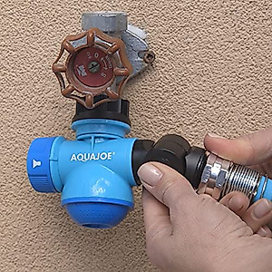 Aqua Joe SJI-MFGA1 Multi-Function Outdoor Faucet and Garden Hose Tap Connector