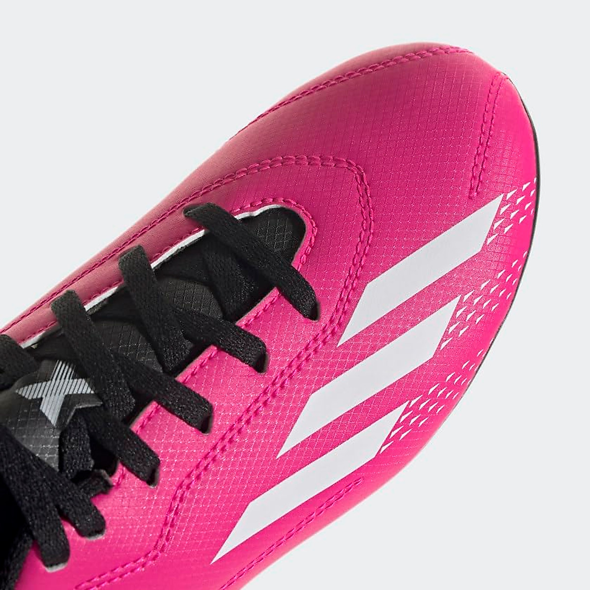 adidas X SPEEDPORTAL.4 Flexible Ground Soccer Shoe, Team Shock Pink/White/Black, 3.5 US Unisex Little Kid