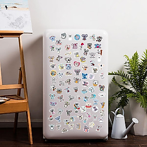 Koala Stickers 100PCS Cute Animal Stickers Waterproof Vinyl Decals for Water Bottles Bicycle Laptop Computer Luggage Kids Teens Boys Girls Koala Bear Gifts