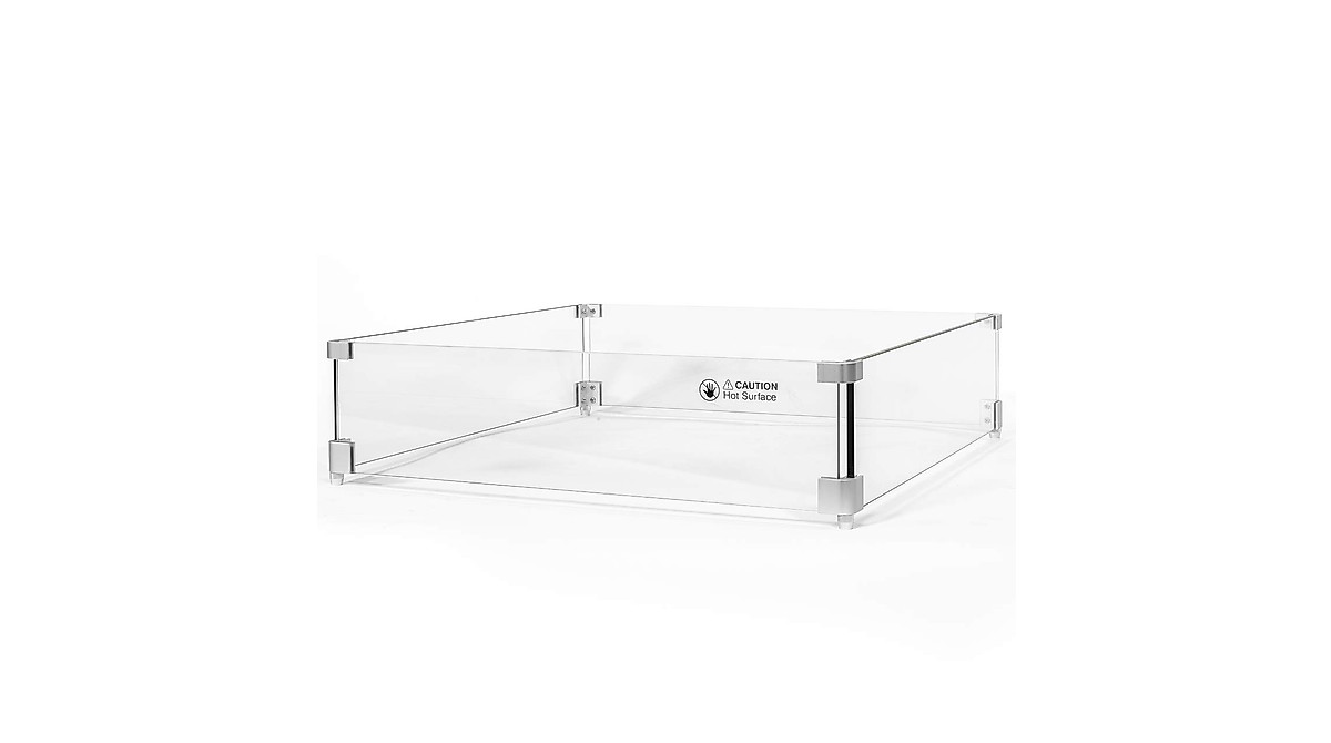 Barton 24" x 24" Outdoor Fire Pit Wind Guard