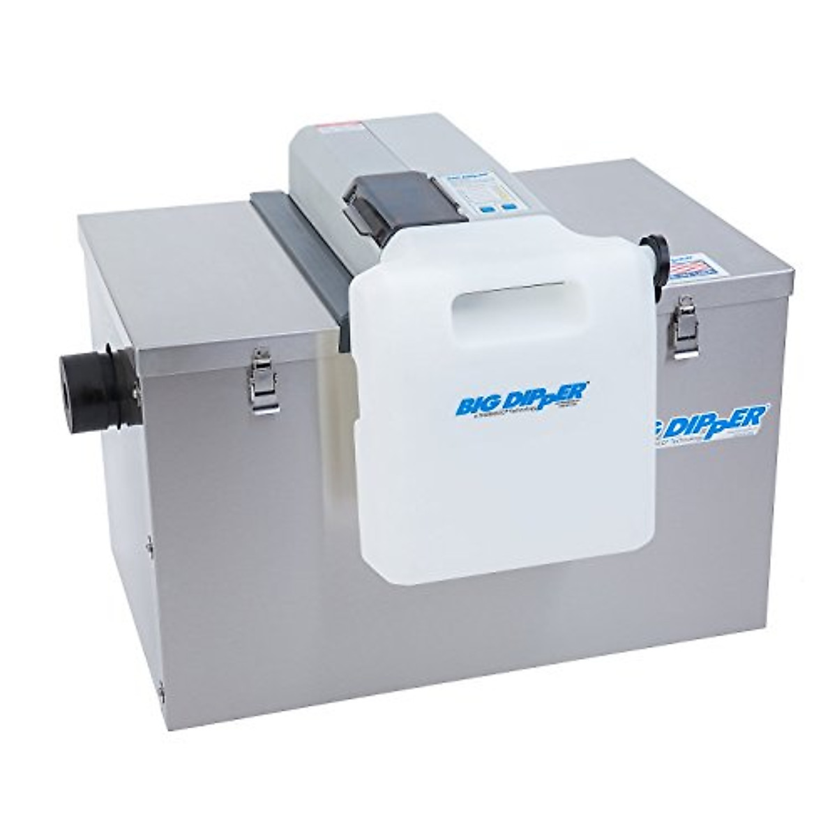 Thermaco Big Dipper W-350-IS Automatic Commercial Grease Trap Removal Device for Restaurant Dishwasher Sinks, 85-Pound Grease Capacity, Stainless Steel, 115v