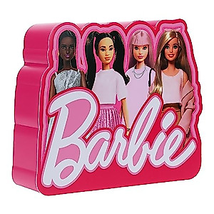 Paladone Barbie Box Light | Light Up Your Home with Barbie and Friends | Battery-Powered, 16 cm (6") Tall