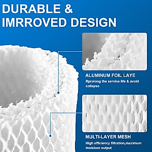 WF2 Humidifier Filter Replacement for Vicks V3500 V3100 V3900 V3700 VEV320,Kaz 3020 & Re-Lion WA-8D Cool Mist Humidifiers,Pack of 6 by TOMOON