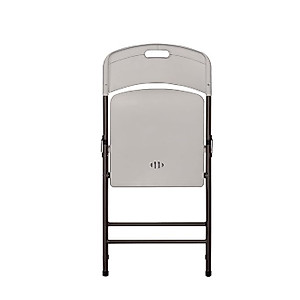EDEBIBY Folding Plastic Chair with 350-Pound Capacity - 6-Pack, Commercial Grade Folding Chair，White (White, 6-Picks)