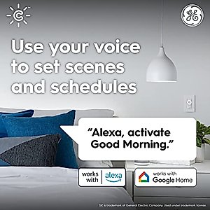GE CYNC Smart LED Light Bulbs, Soft White, Bluetooth and Wi-Fi, Works with Alexa and Google Home, A19 Bulbs (2 Pack)