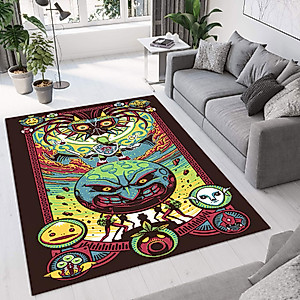 SHOUSE Legend of Zelda Rug, Gaming Carpet for Game Room, Kids Room Rug,Rugs for Living Room, Bedroom - Washable Rug, 8x10 Area Rugs - Home Decor Accent for Gaming Enthusiasts 1 (72 * 48 inches)
