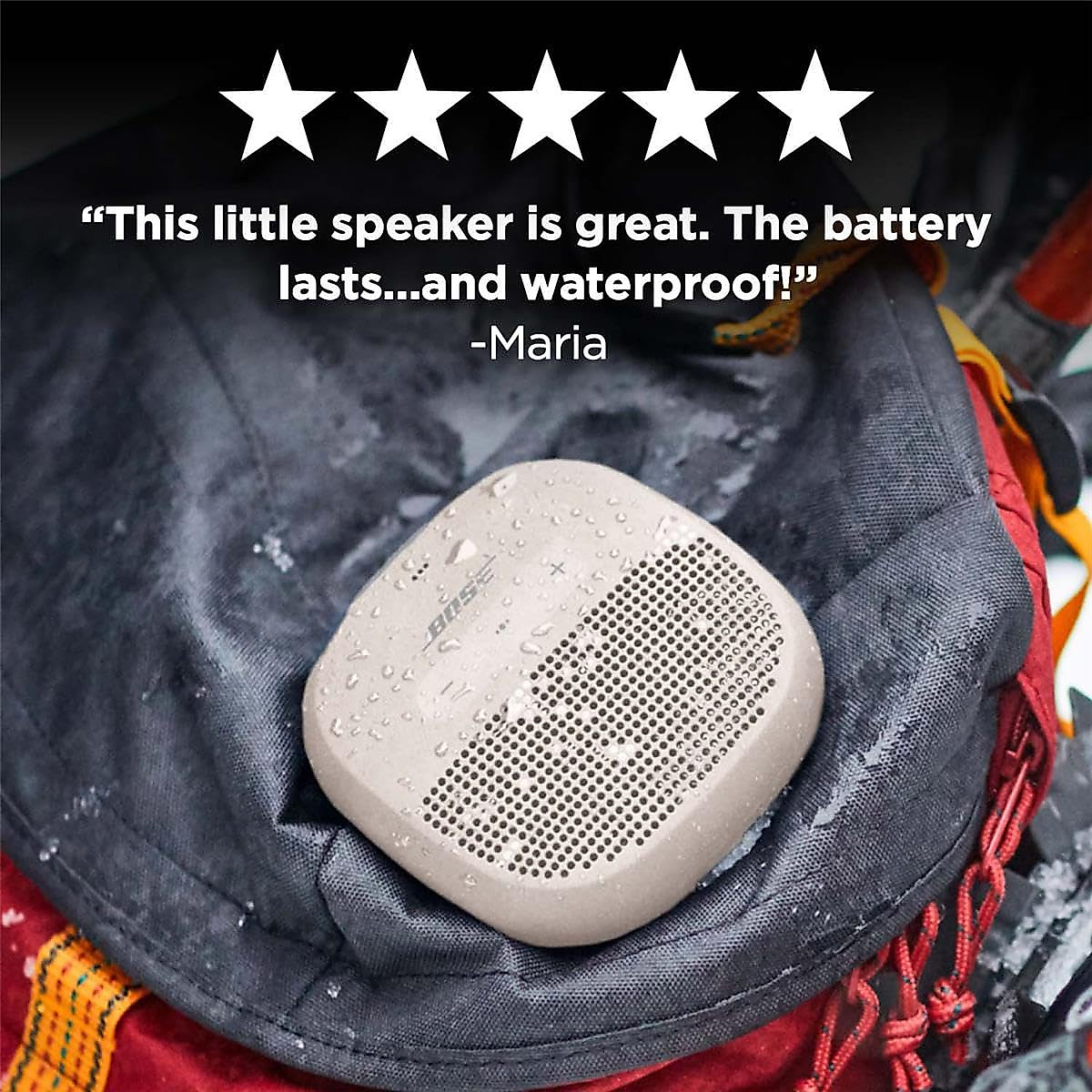 Bose SoundLink Micro Portable Waterproof Bluetooth Speaker - White Smoke (Renewed)