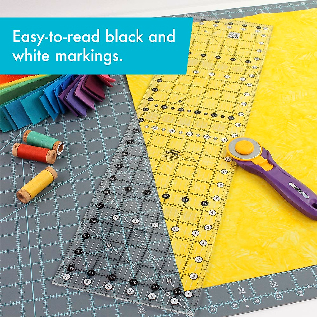 Creative Grids Quilt Ruler 6-1/2in x 24-1/2in - CGR24