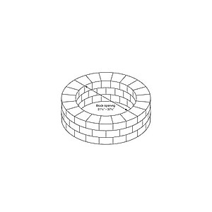 FIREBUGGZ Round Fire Pit Insert, 39" Outside Diameter x 31" Inside Diameter, Heavy Duty Stainless Steel Fire Pit Insert for Outdoors