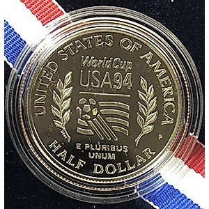 1994 P World Cup Soccer Comes in US Mint Box Half Dollar Proof US Mint