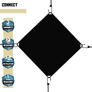 TANG Outside Winter AC Unit Cover 28"x28" Outdoor Air Conditioner A/C Unit Compressor Cover Keep Out Leaves with Bungee Cords