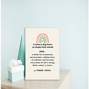 Lovely Thank You Teacher Card, Funny Teacher Appreciation Gifts Card from Students, Unique Thank You Teacher Gifts for Teacher Appreciation Week, End of Year Gift for Teacher