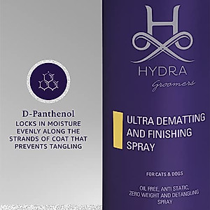 Hydra Professional Ultra Dematting and Finishing Spray for Dogs and Cats, Suitable for Pets with Long Hair