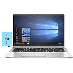 HP EliteBook 840 G7 14" FHD IPS Business Laptop (Intel Core i5-10210U 4-Core, 16GB RAM, 1TB PCIe SSD, Intel UHD 620, 1920x1080, FP Reader, Backlit KB, WiFi 6, BT 5, HD Webcam, Win 10 Pro) w/Hub
