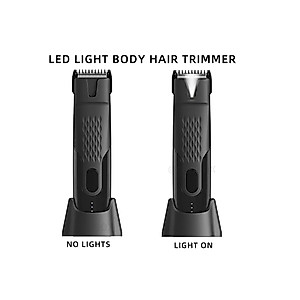 Extra body care Electric Body Shaver | Waterproof | Body Trimmer | with Universal USB Charging Blacklight, Beard Trimmer Body Groomer Waterproof with LED Light