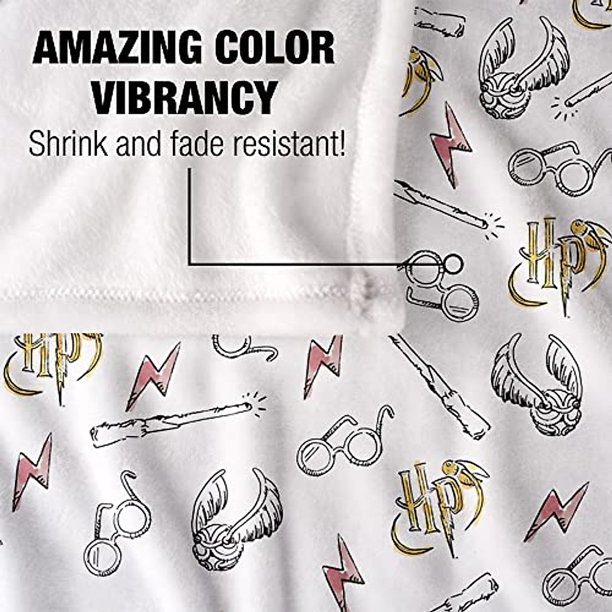 Harry Potter Whimsical Water Color Officially Licensed Silky Touch Super Soft Throw Blanket 50" x 60"