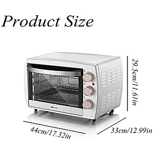 Tabletop Electric Oven 20L Multifunctional Small Oven Bread Baking Machine 1200W Includes Grilled Net, Enamel Pickup Clamp and Baking Pan