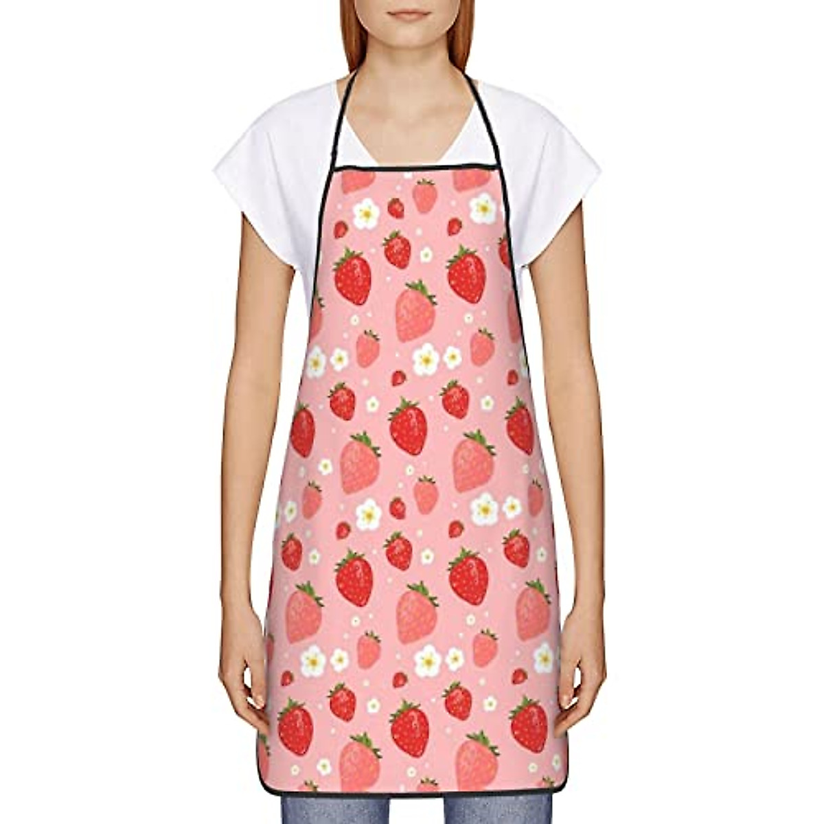 Strawberry Daydream Aprons For Women Men Waterproof Bib Apron Chef Aprons For Kitchen Cooking Baking Bbq Gardening