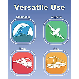 AWAHITAWA Travel Bed, Airplane Essentials Kids, Portable Toddler Bed, Baby Travel Cot Accessories, Airplane Must Haves for Toddlers