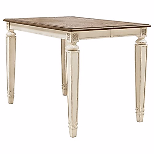 Signature Design by Ashley Realyn Dining Room Table, 0, Off White And Brown