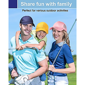 Coume 12 Pieces Mesh Baseball Hat Bulk Cotton Washed Blank Baseball Caps Adjustable Trucker Baseball Hat Snapback Golf Dad Hat Men's Professional Cap(Assorted Colors)