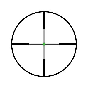Trijicon TR24-C-200071 AccuPoint 1-4x24mm Riflescope, 30mm Main Tube, Standard Duplex Crosshair Retocle with Green Dot, Matte Black