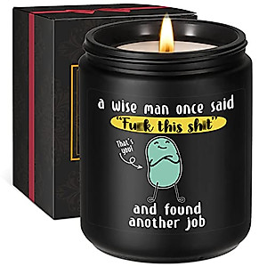 GSPY Candles - New Job Gifts for Men, Coworker Leaving Gifts for Men - New Job Gifts, Congratulations Gifts for Men - Funny Going Away Gift, Goodbye Gifts, Farewell Gifts for Coworker, Friend