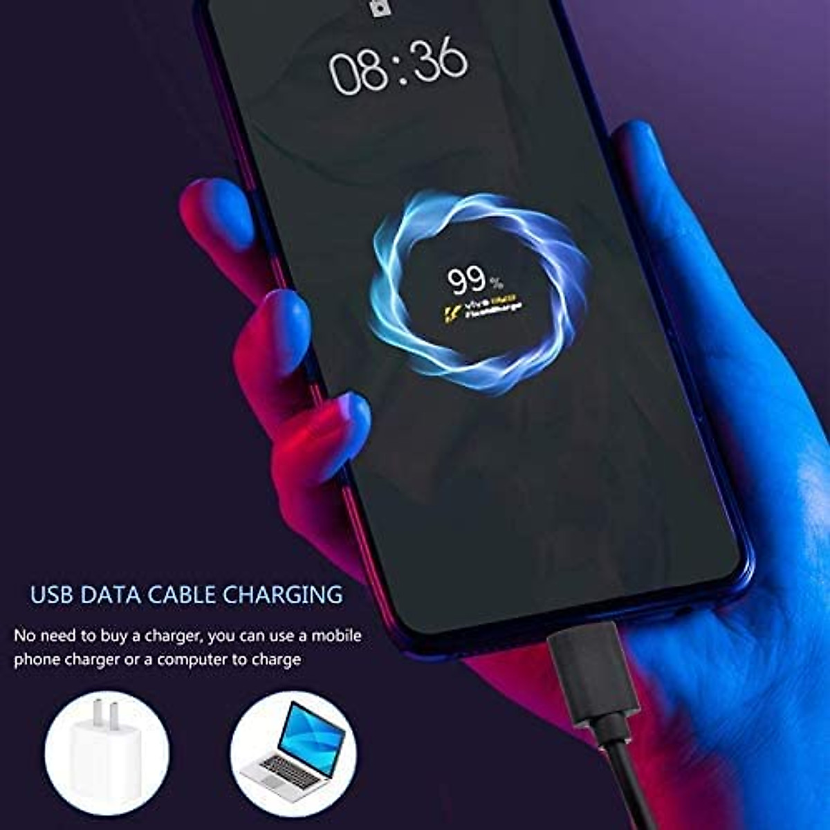 Saipomor Replacement USB Type C Charging Cable Compatible with Sony WH-H910N, WH-XB900N, WH-H810, WH-XB700, WH-CH710N, WH-CH510, WF-1000XM4, WF-1000XM3, WF-SP900, WF-H800 Headphones (3.3ft)