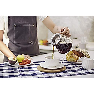 Ingeware Glass Coffee Carafe, 600ml Pour Over Glass Coffee Server Coffee Pot Maker Clear Pour Over Carafe 20oz Capacity