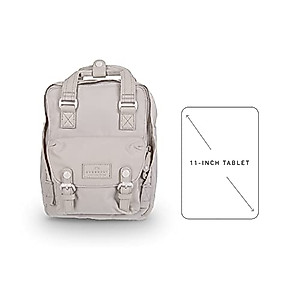 Doughnut Macaroon Mini Pastel 7L Travel School Ladies College Girls Lightweight Casual Daypacks Bag Small Backpack (Stone)