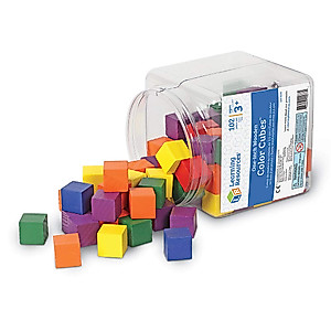 Learning Resources Wooden Color Cubes