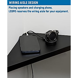 LEOPO 3 Pack Corner Mounting Shelf, Heavy Duty Corner Floating Shelves, Easy to Install Metal Corner Shelves, Black