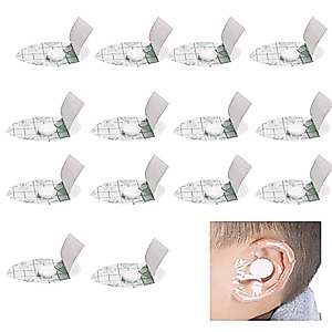 Citihomy 60pcs Ear Covers for Shower,Disposable Baby Waterproof Ear Water Protection Covers Caps Ear Stickers for Swimming Bathing Showering Surfing Water Sports