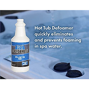 Spa & Hot Tub Defoamer - Quart - Quickly Removes Foam Without The Use of Harsh Chemicals, Eco-Friendly Safe Silicone Emulsion Formula - Concentrate