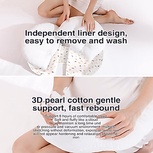 Busarilar Pregnancy Pillows for Sleeping, Maternity/Pregnancy Body Pillow Support for Back, Legs, Belly, HIPS of Pregnant Women, Detachable and Adjustable with Pillow Cover (Grey, Small)