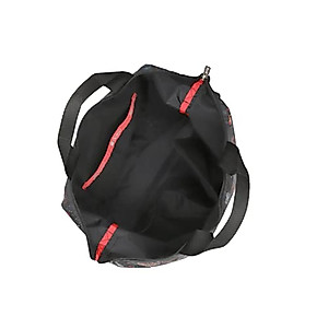 LeSportsac Bright Fortune Deluxe Easy Carry Tote Crossbody + Top Handle Handbag, Style 4360/Color E476, Festive Graphics Artfully Arranged Celebrate Year of the Tiger, Evoking Optimism & Strength