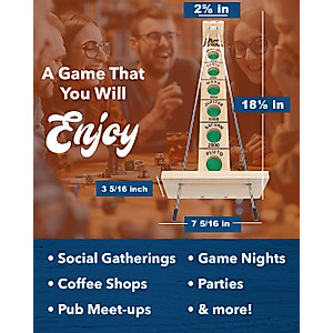 WE Games Shoot the Moon - Solid Wood, 18 in.