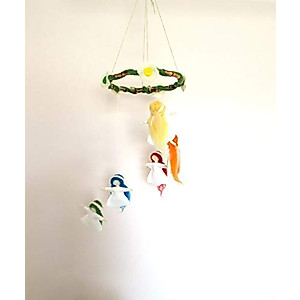 Fairies Mobile for Crib, Waldorf Mobile for Nursery Decor