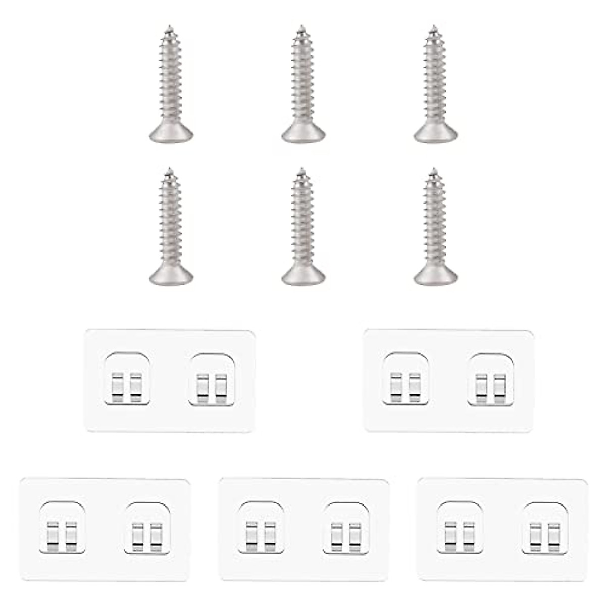 VZINO adhesive sticker for no drilling pot lid organizer or shower caddy - transparent